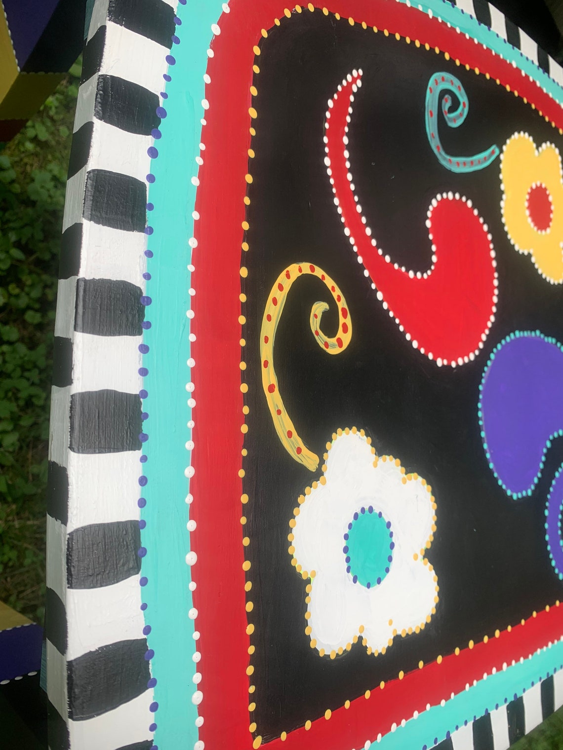 Whimsical Hand Painted Happy Chairs Custom Colors and Theme | Etsy