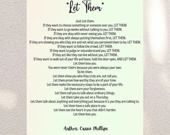 Let Them Poem 8.5x11 DIGITAL Print - Etsy UK