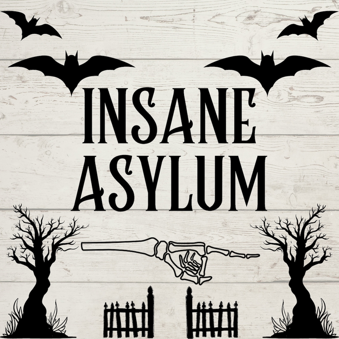 Insane Asylum Svg Insane Asylum PNG Halloween Svg Hocus - Etsy