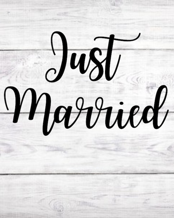 Just Married Svg Just Married Png Wedding Svg Honeymoon - Etsy