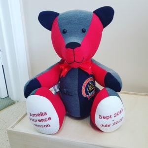 School Memory Bear School Uniform Bear Bear Made From - Etsy