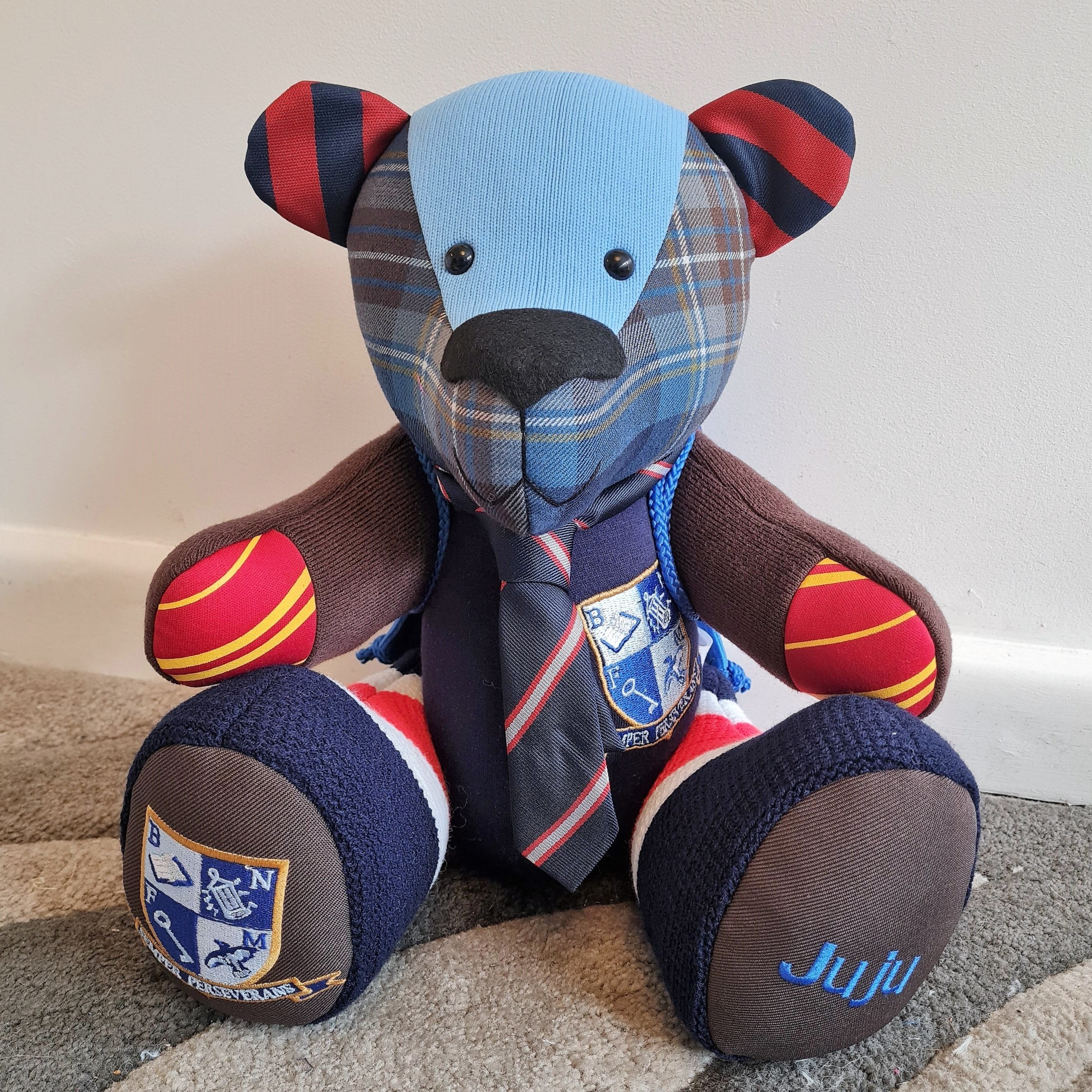 School Uniform Memory Bear: Personalised Keepsake Bear - Etsy UK