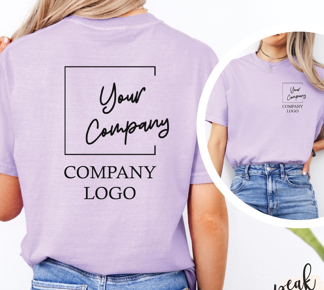 Custom Logo T-shirts - Company Design Shirt - Personalized Logo Tee ...