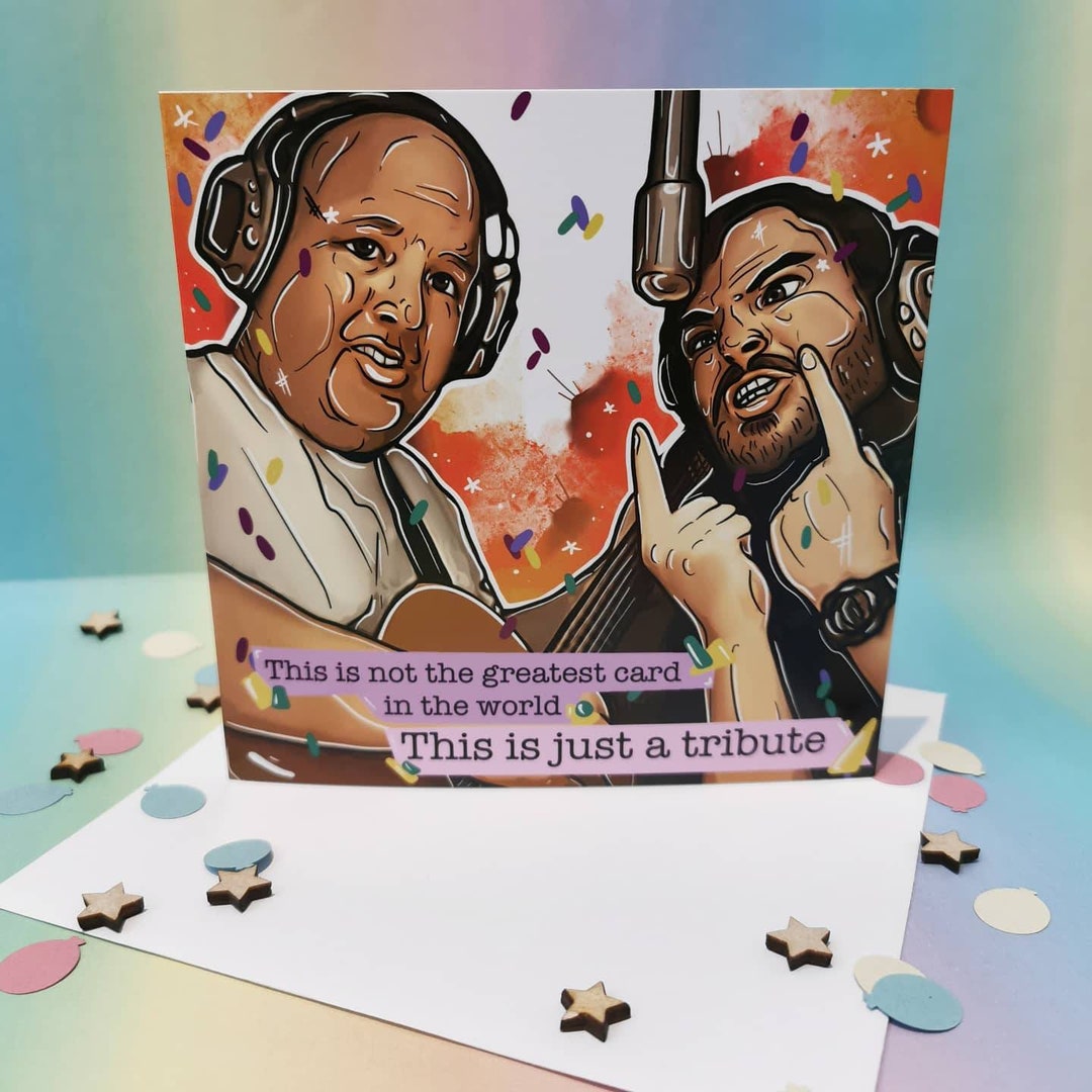 Tenacious D Tribute Celebration Greetings Card - Funny Birthday Card ...
