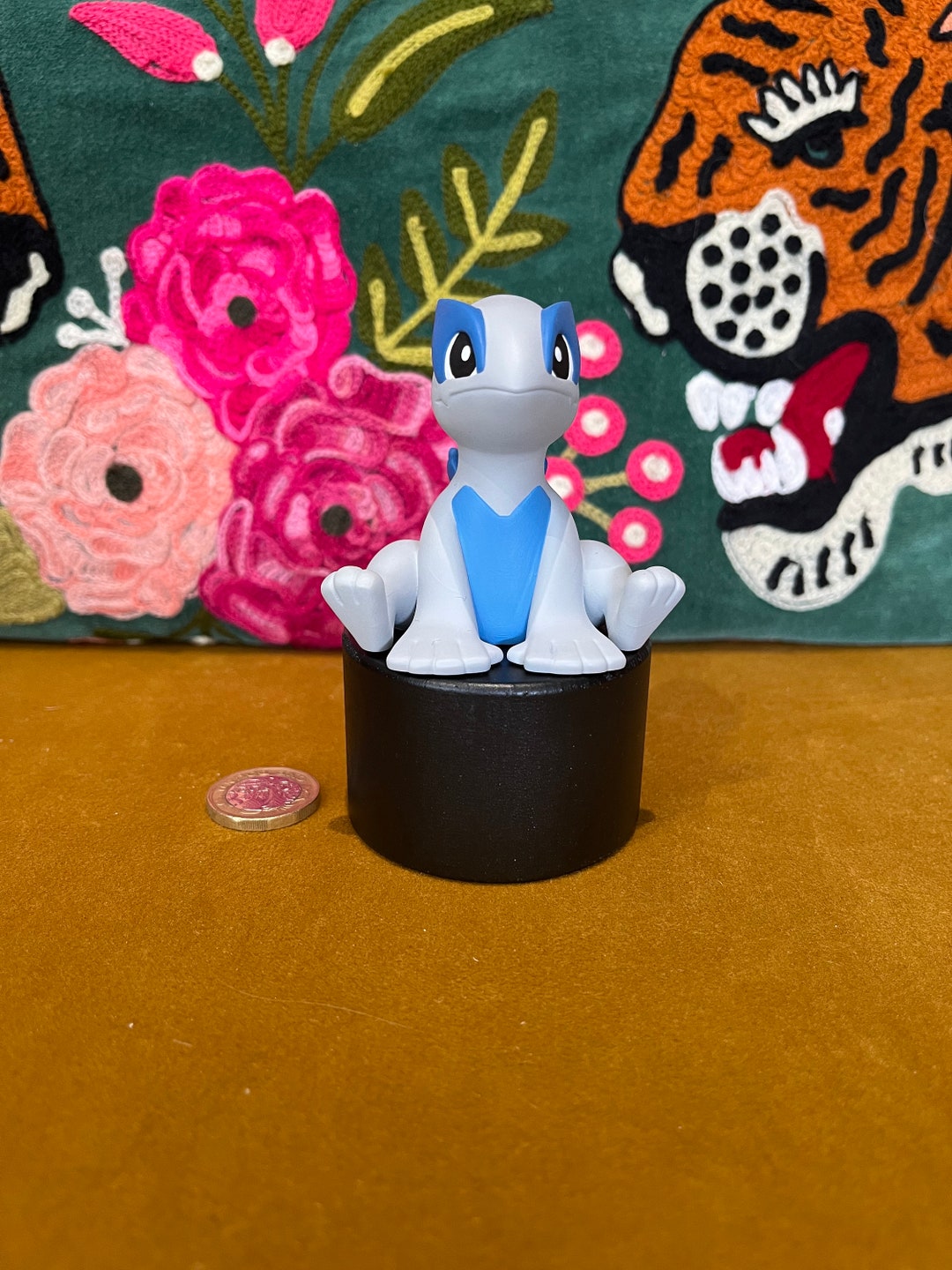 Sitting Lugia Hand Painted Display Figurine 3d Printed Collectible - Etsy