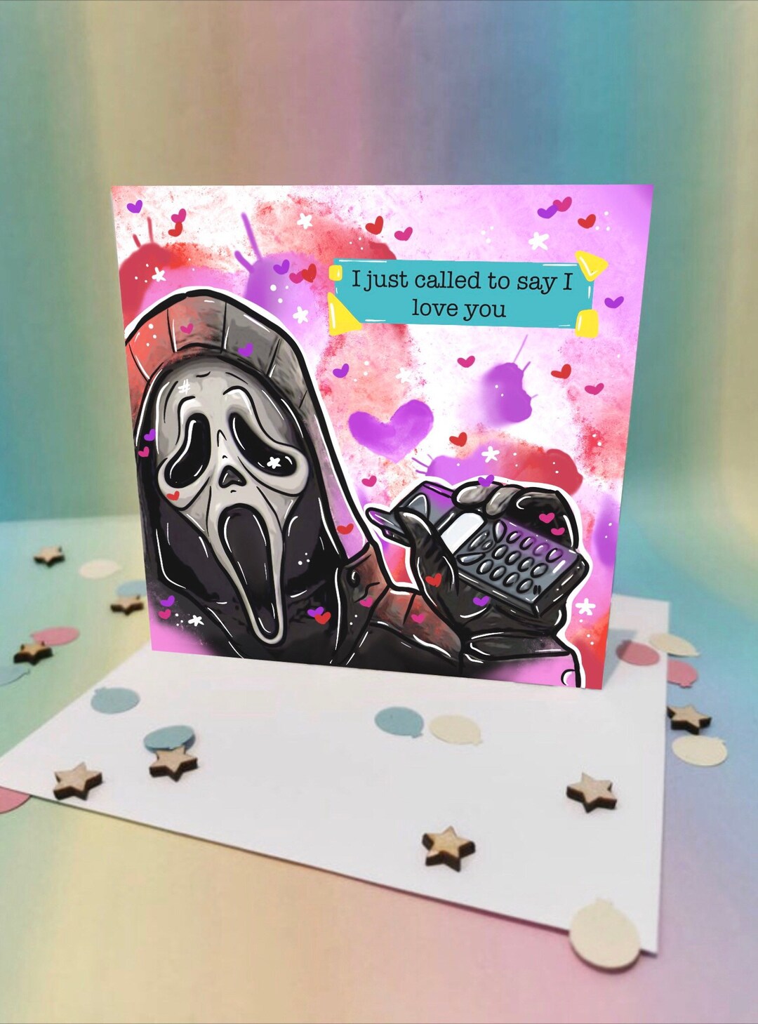 Scream Ghost Face Anniversary Card Alternative Presents Quirky Gifts ...