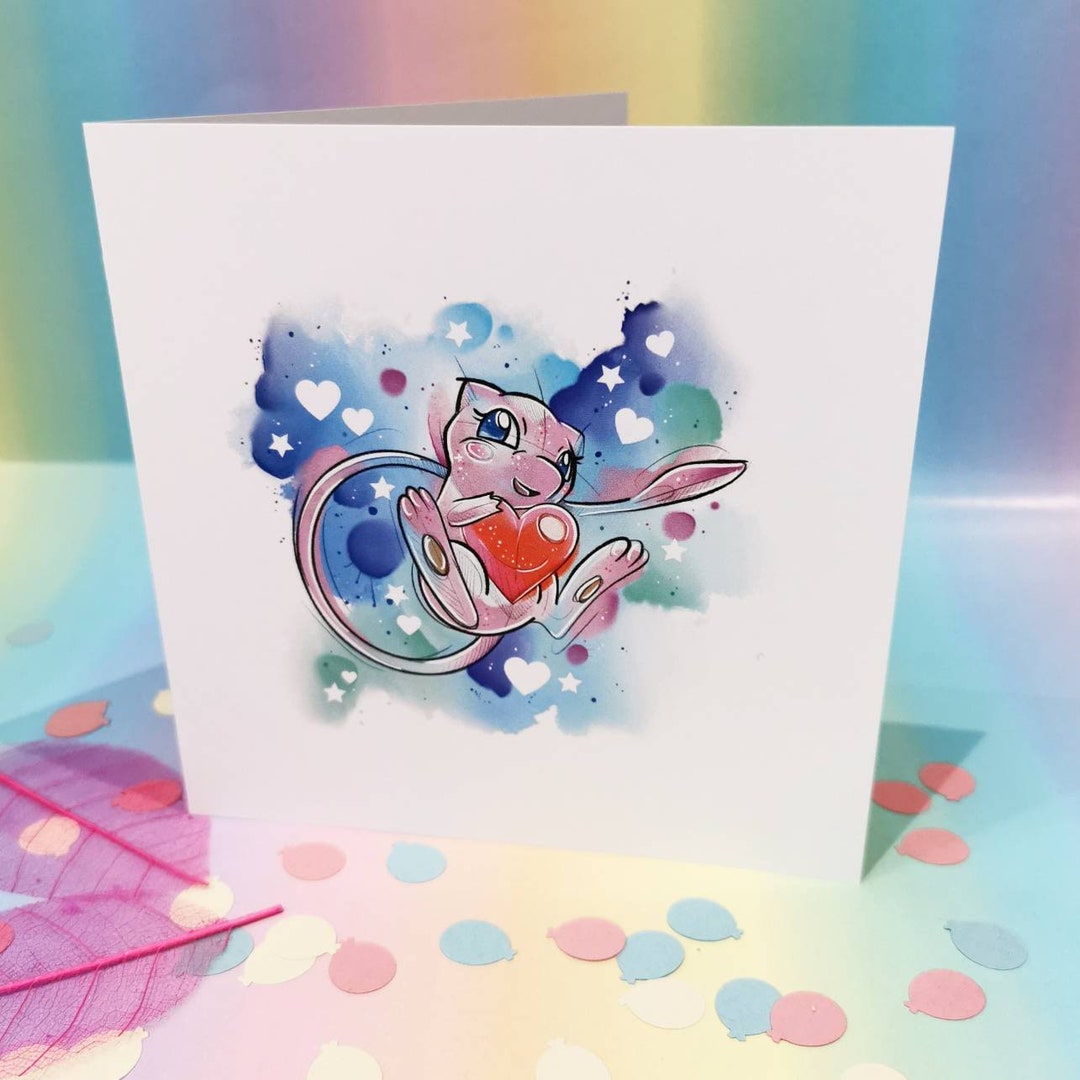 Cute Mew Greetings Card Anniversary Card Love You Card Gifts for Him ...