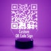 Custom QR Code LED Sign – Personalized Acrylic Night Light, Event Decor ...