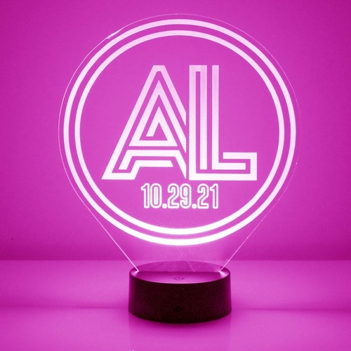 Custom Made LED Acrylic Light up Centerpieces Create Your - Etsy