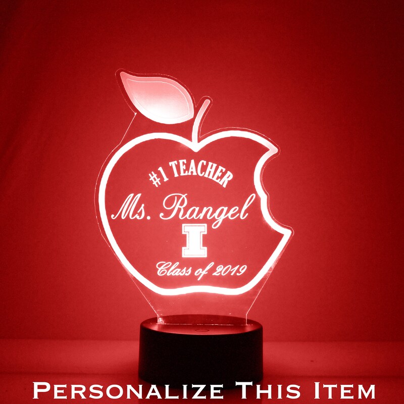 Apple Night Light - Etsy