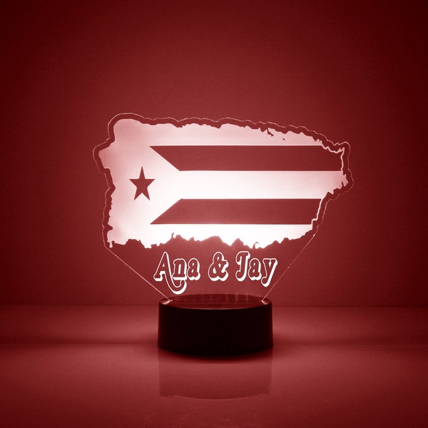 Puerto Rico Led Lamp - Etsy