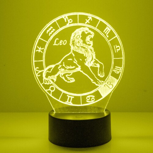 Lion Night Light Personalized Free LED Night Lamp With - Etsy
