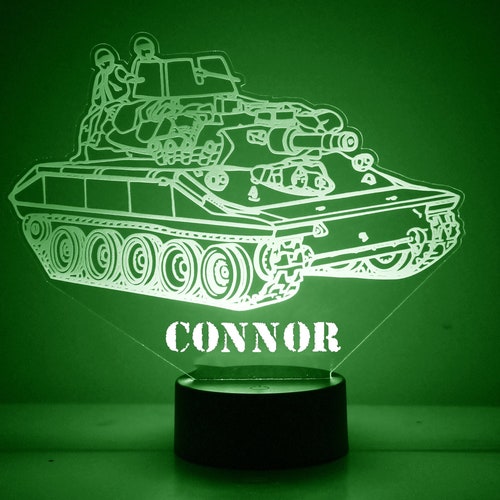 Tanker Truck Tank Military Army Personalized Night Light - Etsy