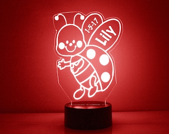 Ladybug Night Light - Etsy