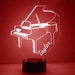 Piano Night Light, Personalized Free, LED Night Lamp, With Remote ...