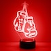 Boxing Gloves Night Light, Personalized Free, LED Night Lamp, With ...
