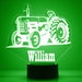 Tractor Night Light, Personalized Free, LED Night Lamp, With Remote ...