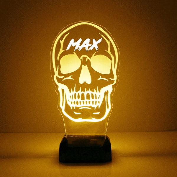 Skull Night Light - Etsy