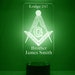 Masonic Symbol Night Light, Personalized Free, LED Night Lamp, With ...