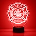 Fire Department Night Light Personalized Free LED Night | Etsy