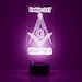 Masonic Symbol Night Light Personalized Free LED Night Lamp - Etsy