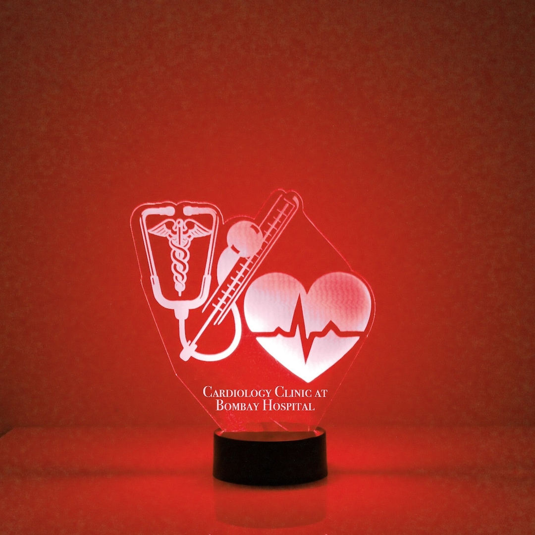 Doctor's Heart - Cardiologist Night Light, Personalized Free, LED Night ...
