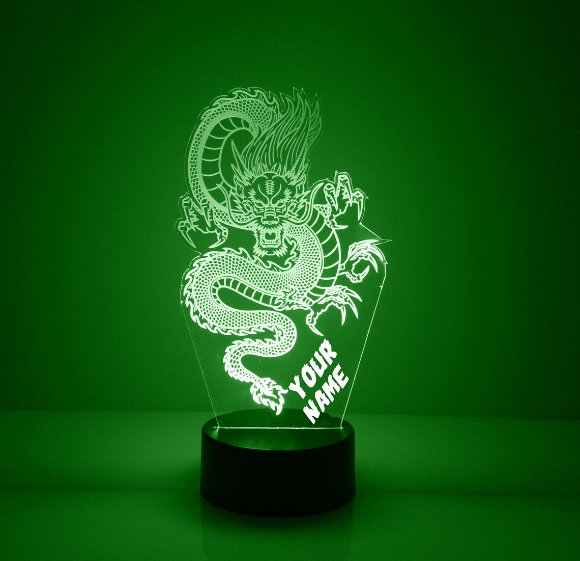 Dragon Night Light Personalized Free LED Night Lamp With - Etsy