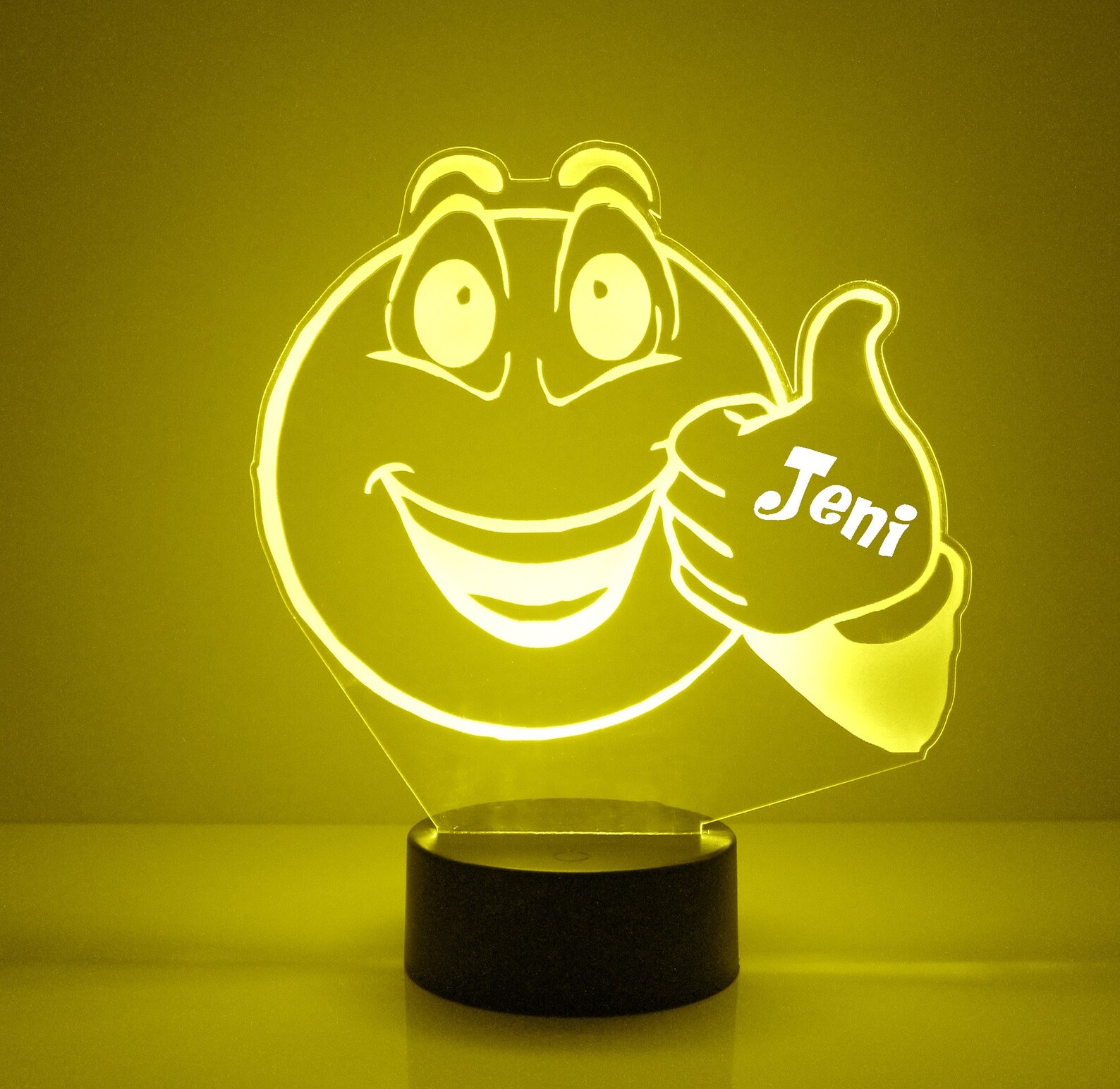 Emoji Night Light Personalized Free LED Night Lamp With - Etsy
