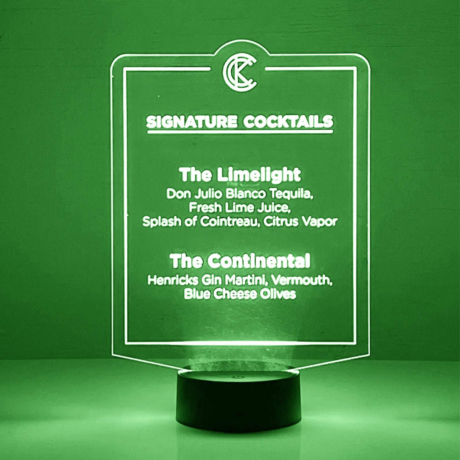 Light up Menu's, Bar Sign's, Table Number's - Sweet 16, Birthday, Bar ...