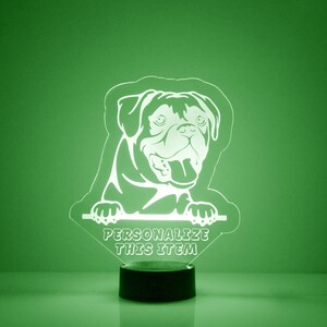 French Bulldog, Dog Night Light, Personalized Free, LED Night Lamp ...