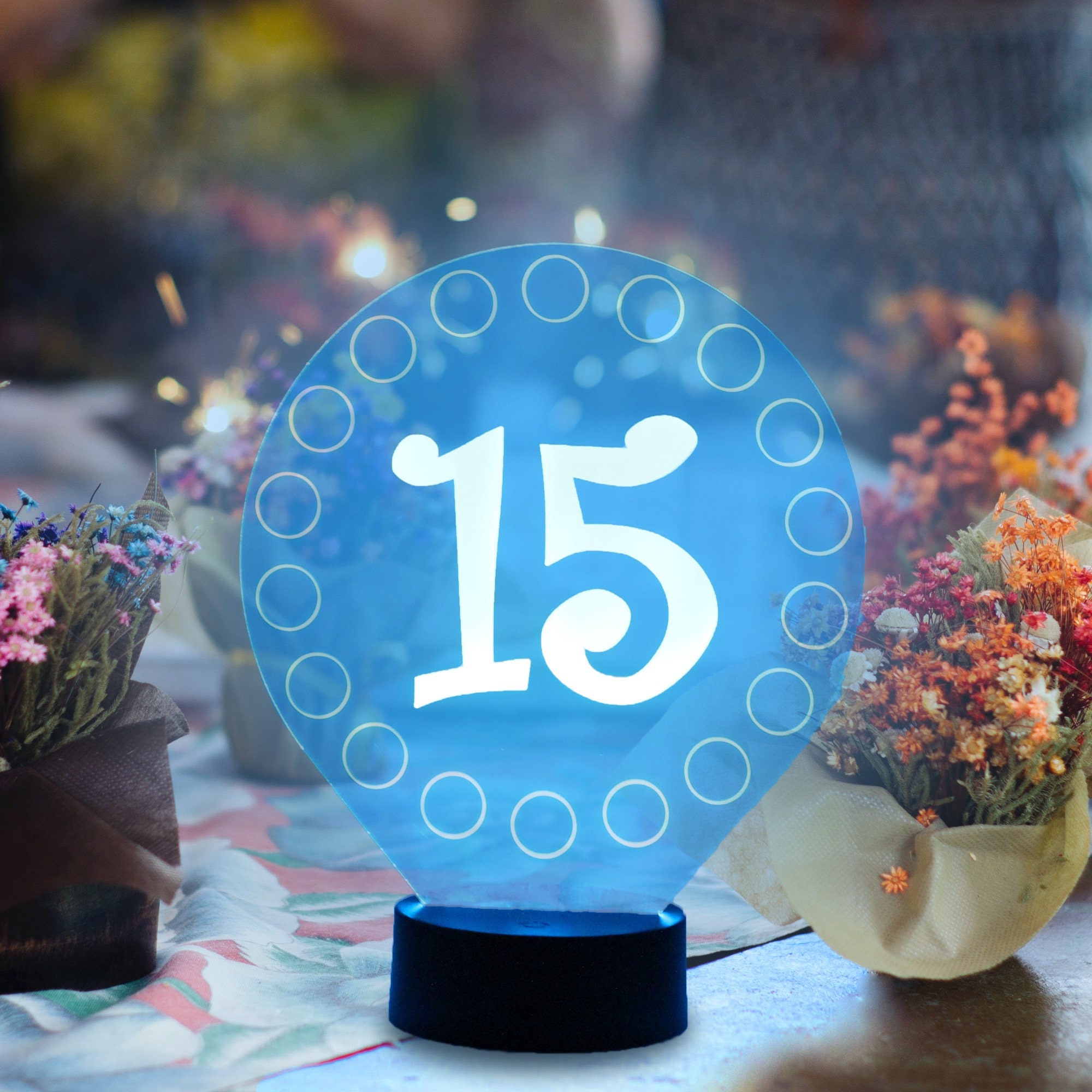 Custom Made LED Acrylic Light up Centerpieces Create Your - Etsy