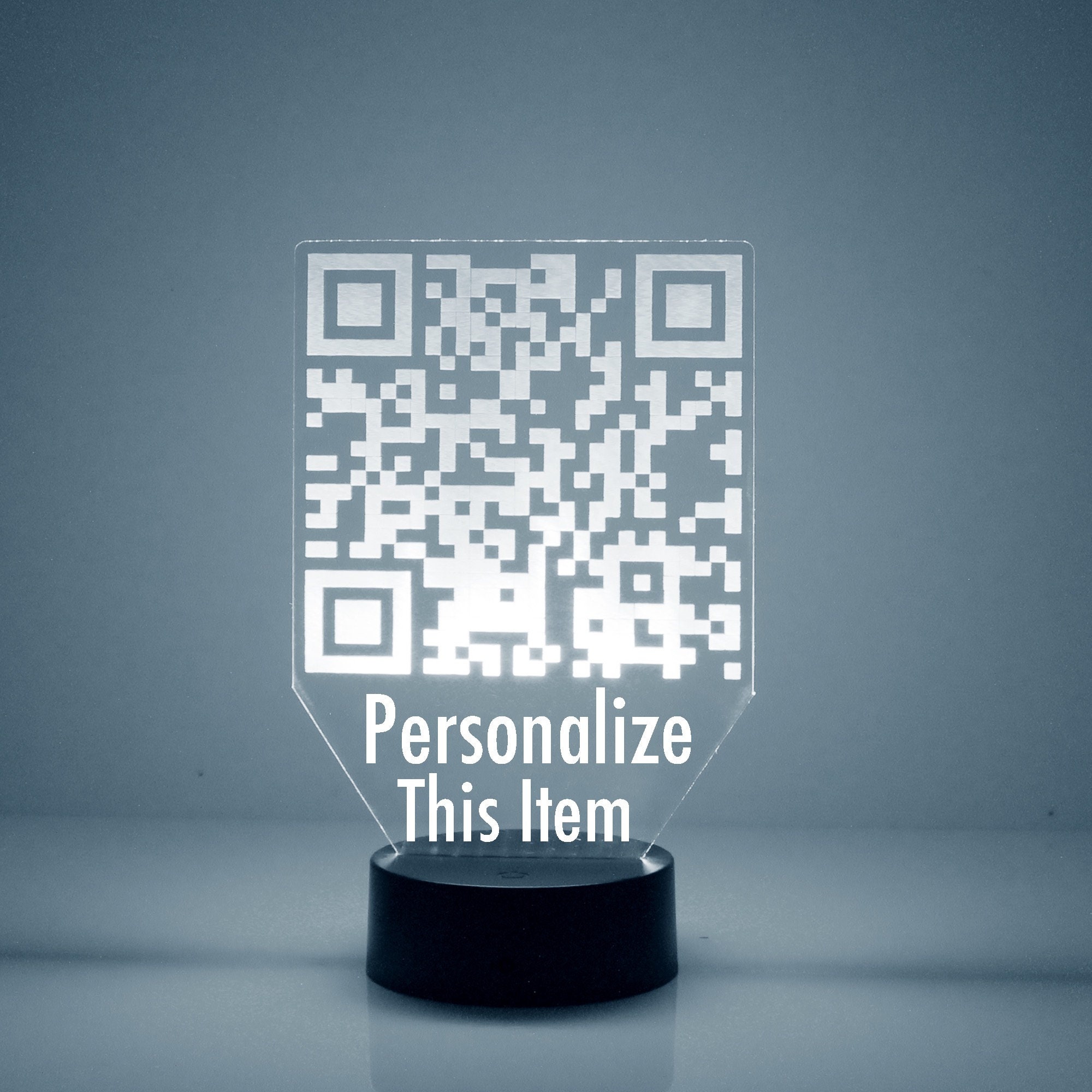Custom Made QR Code Light up Sign Personalized Free LED - Etsy