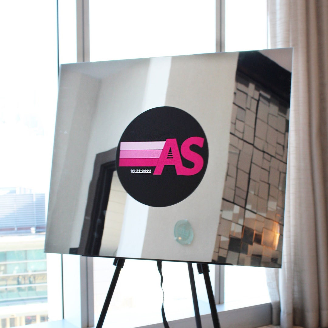 Custom Made Bar/bat Mitzvah/ Wedding/ Party Mirrored Acrylic Sign in ...