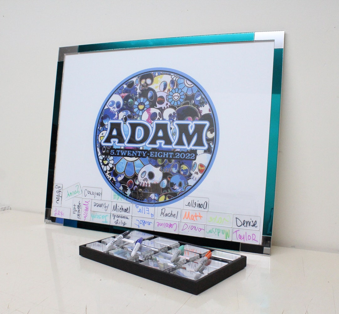 Drop Box Custom Made Bar/bat Mitzvah Mirrored Acrylic Drop in Sign in ...