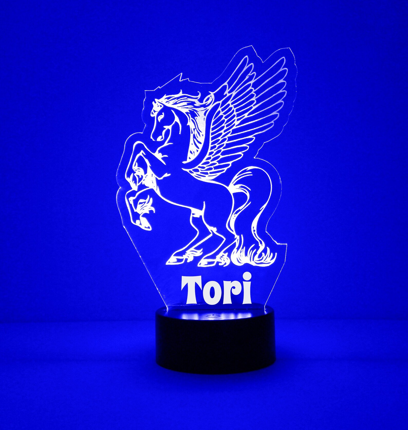 Pegasus Night Light Personalized Free LED Night Lamp With - Etsy