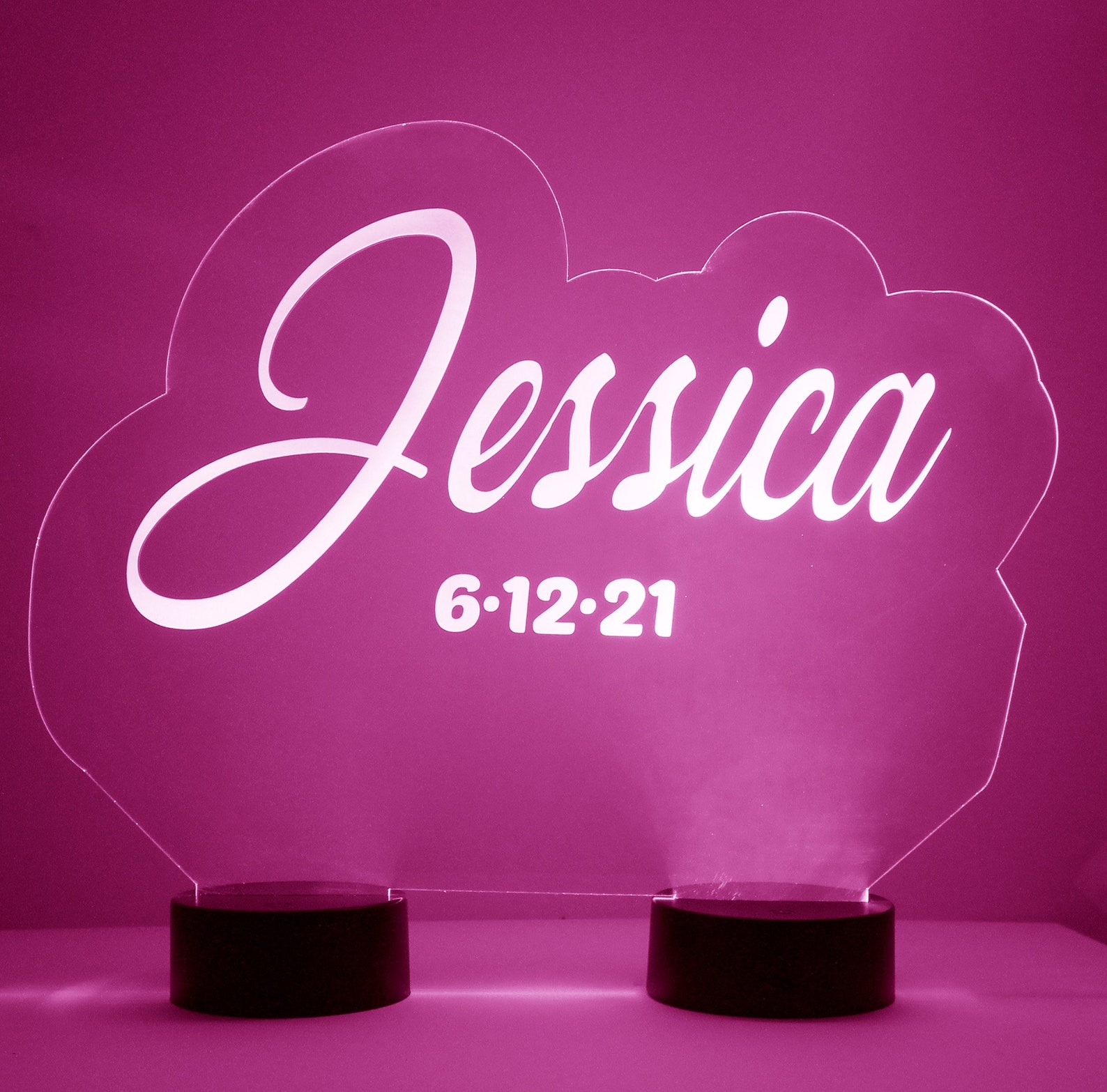 Custom Made LED Acrylic Light up Centerpieces Create Your - Etsy