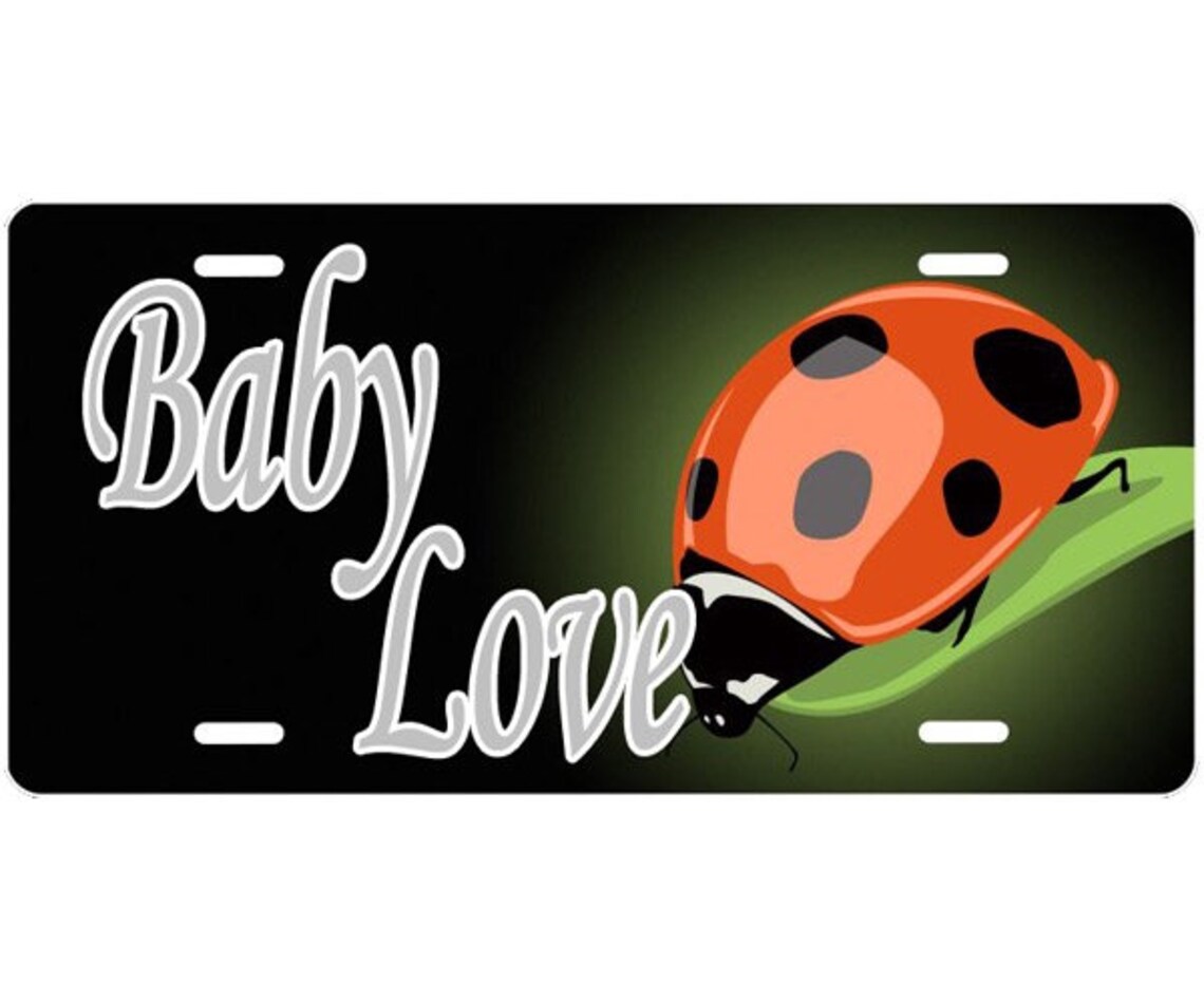 Ladybug Vanity License Plate Auto Tag Create Your Own - Etsy