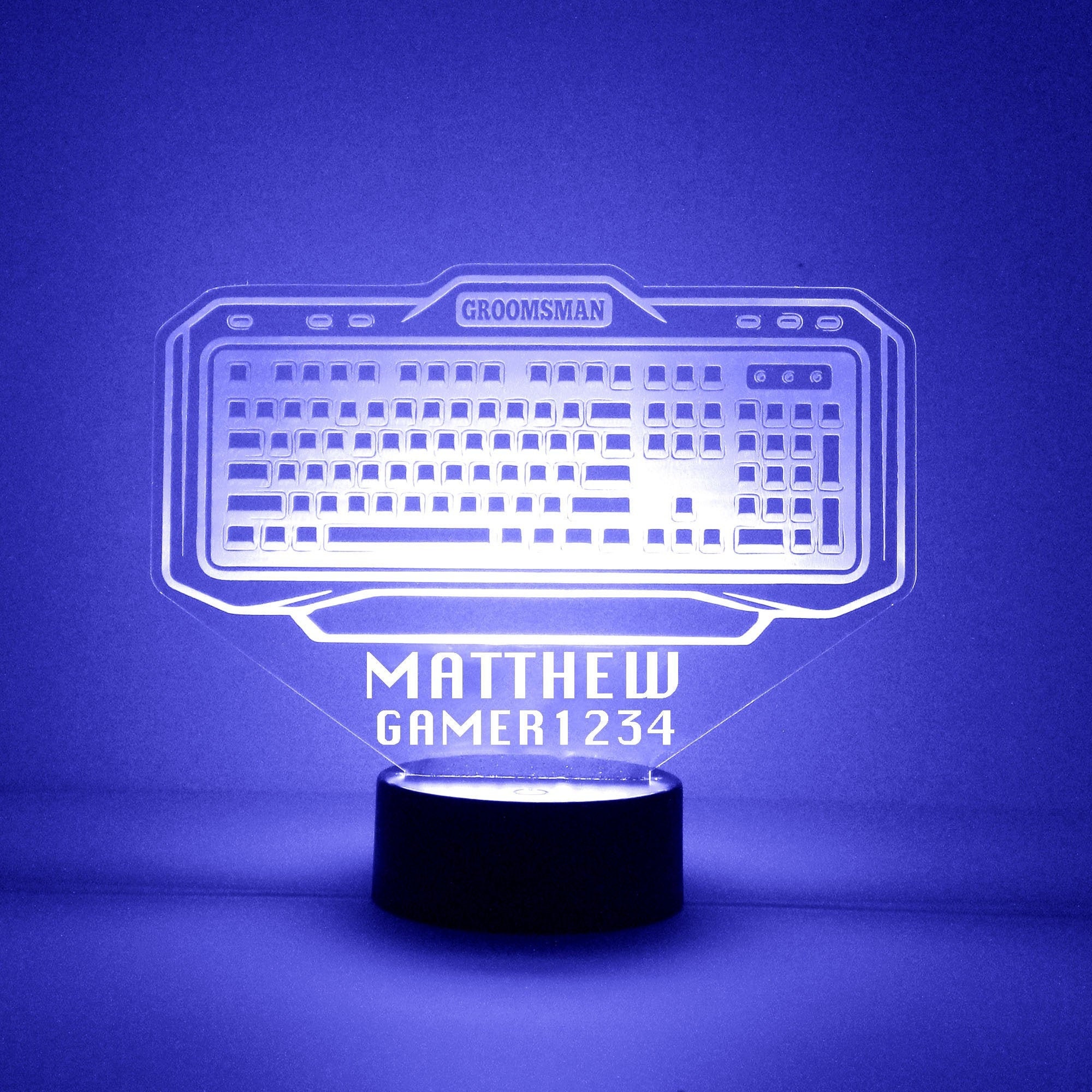 PC Gamer Light Personalized Free LED Night Lamp With Remote | Etsy