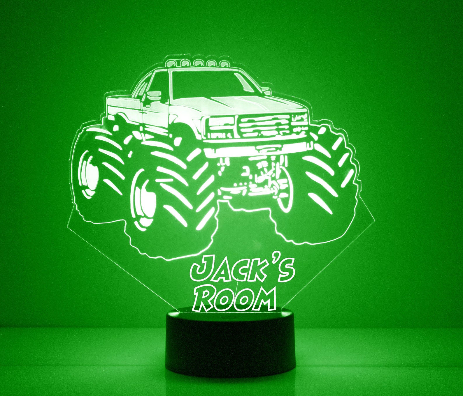 Monster Truck Night Light Personalized Free LED Night Lamp | Etsy