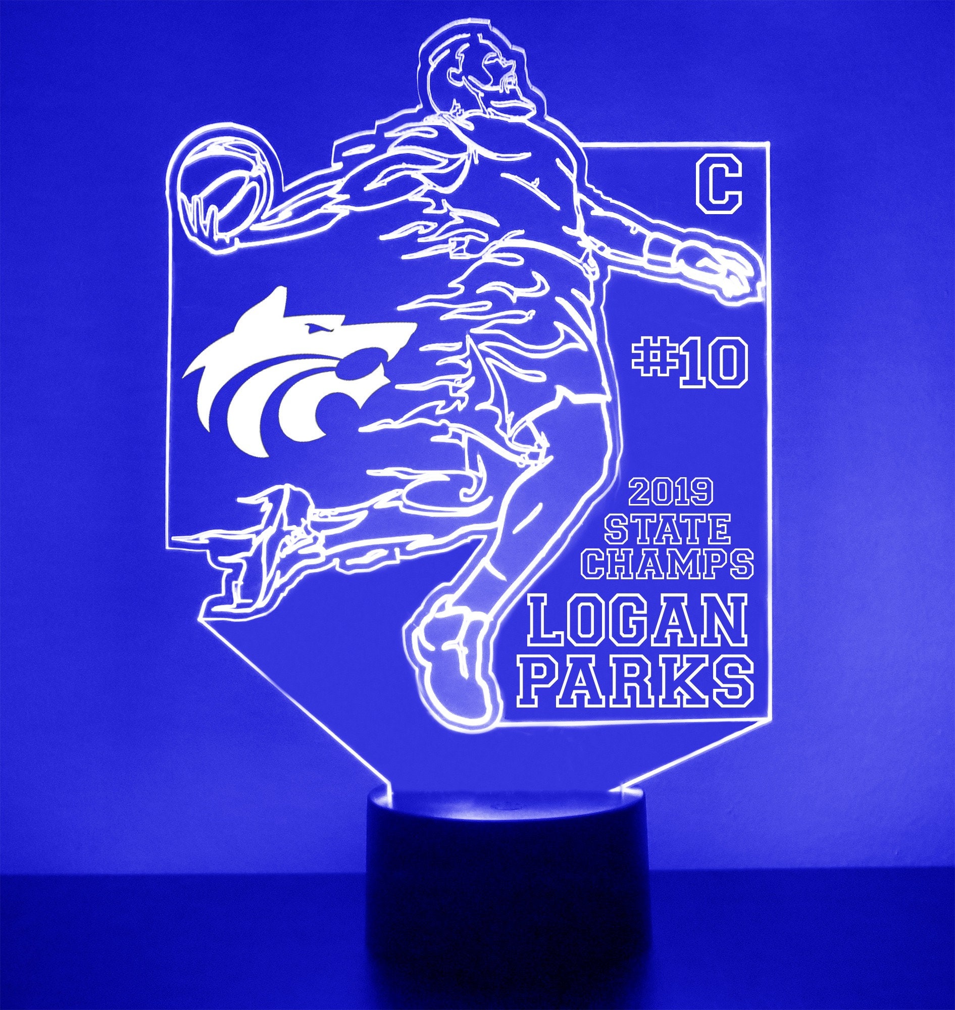 Team & League Trophy LED Light Up Personalized FREE Team | Etsy