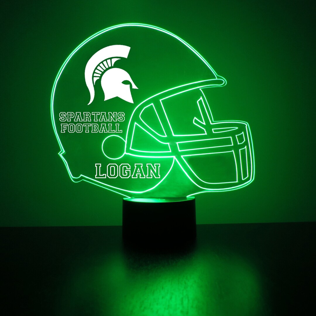 Michigan State Spartans, Personalized Sports Fan Lamp, College Football ...