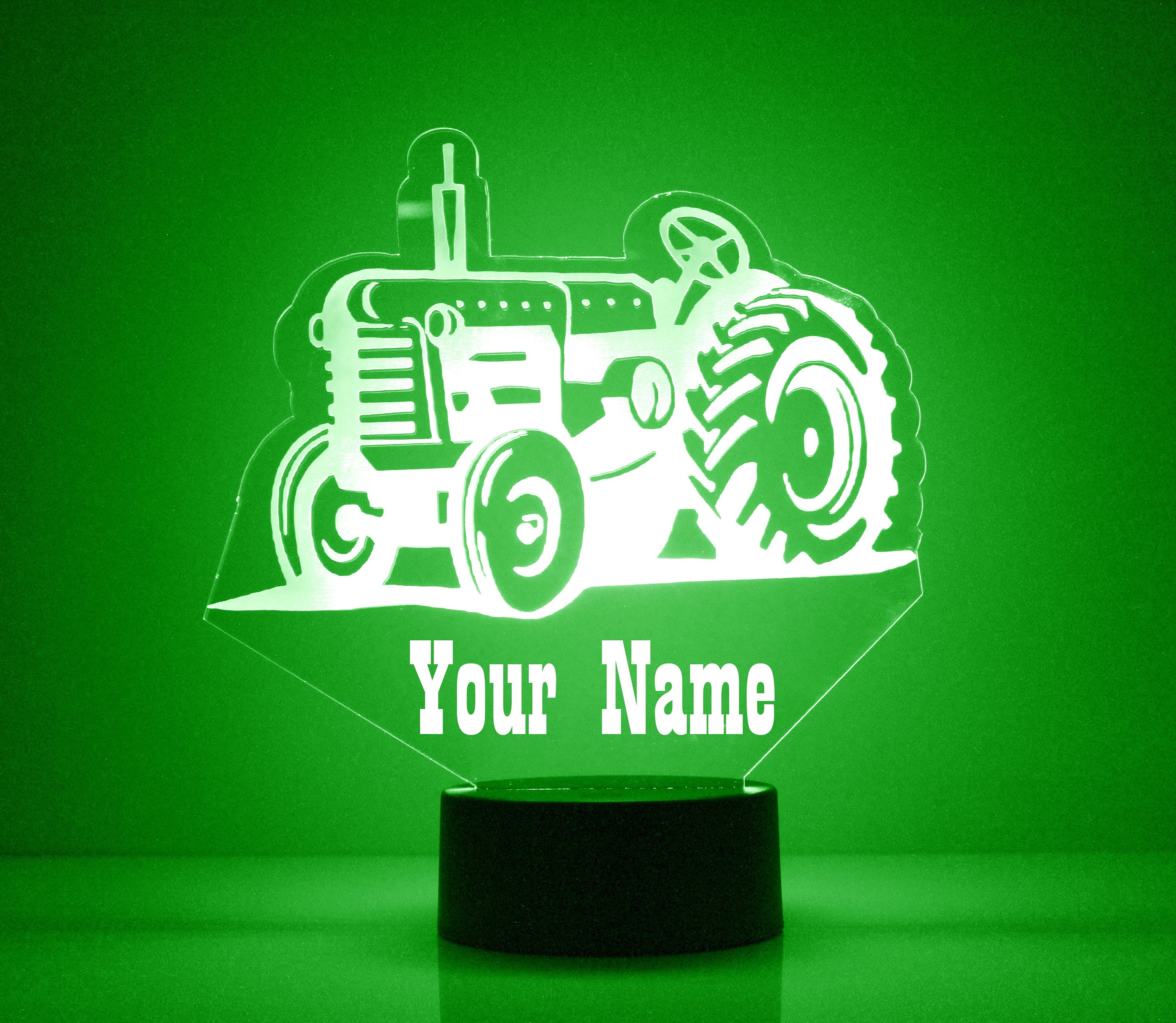Tractor Night Light, Personalized Free, LED Night Lamp, With Remote ...