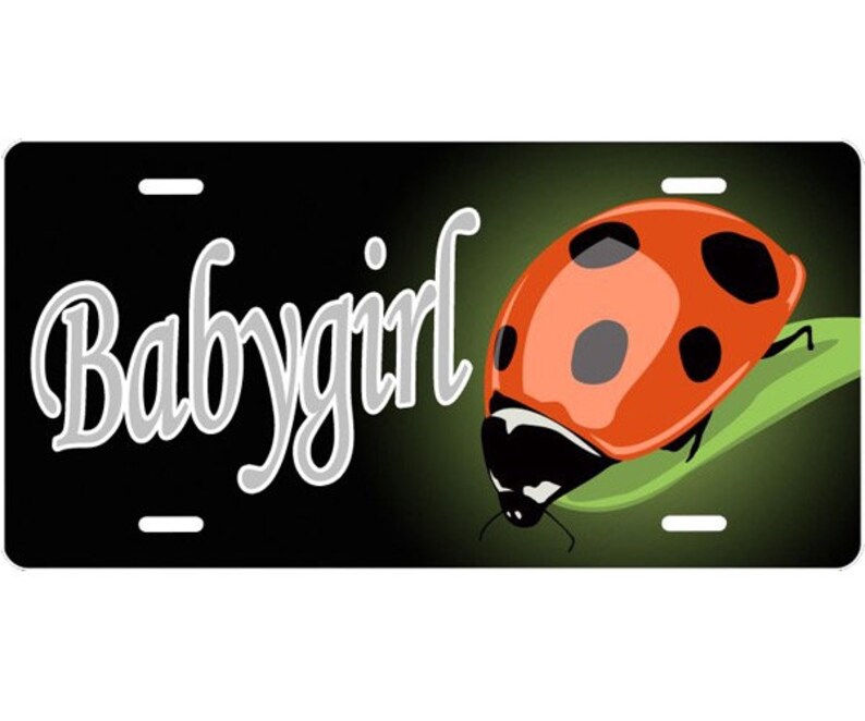 Ladybug Vanity License Plate Auto Tag Create Your Own - Etsy