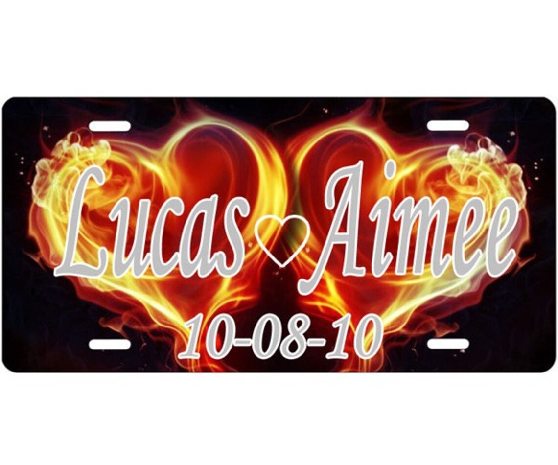 Vanity License Plate Auto Tag Create Your Own Names - Etsy