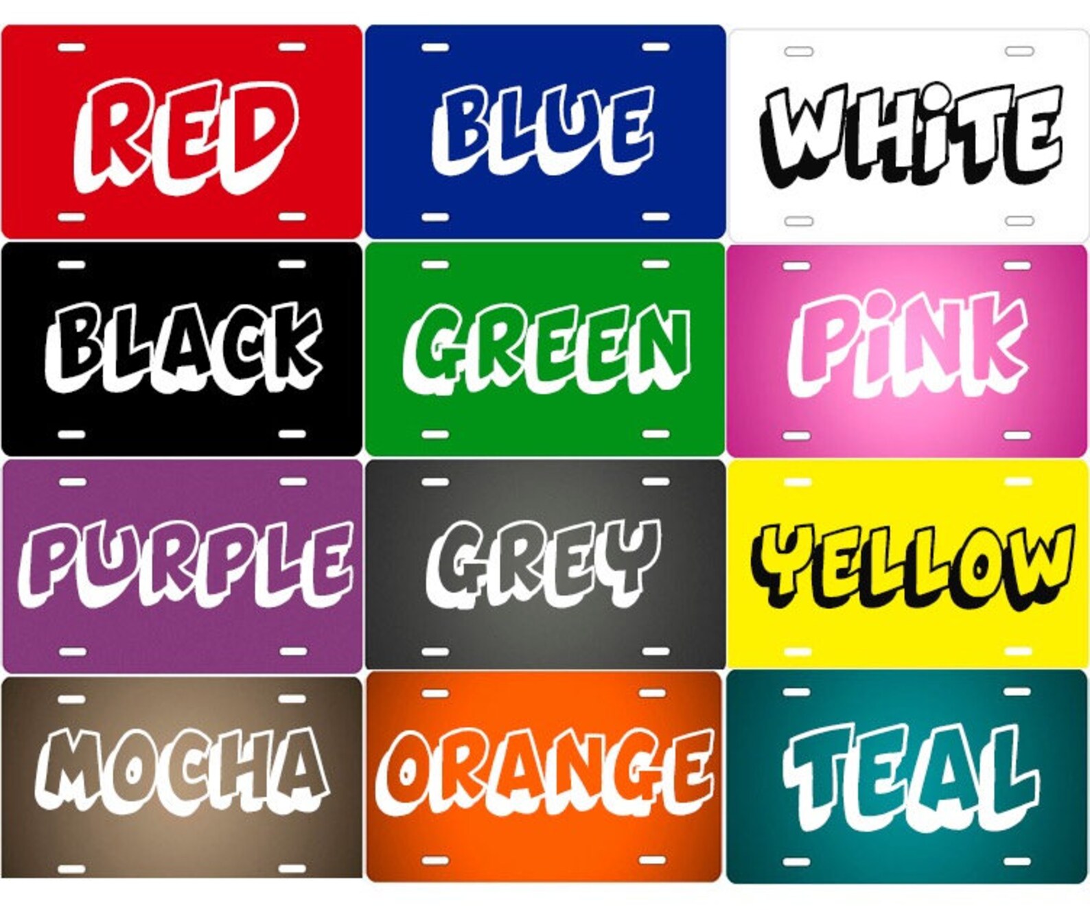 Custom Logo License Plate - Auto Tag - Vanity License Plate Frame ...
