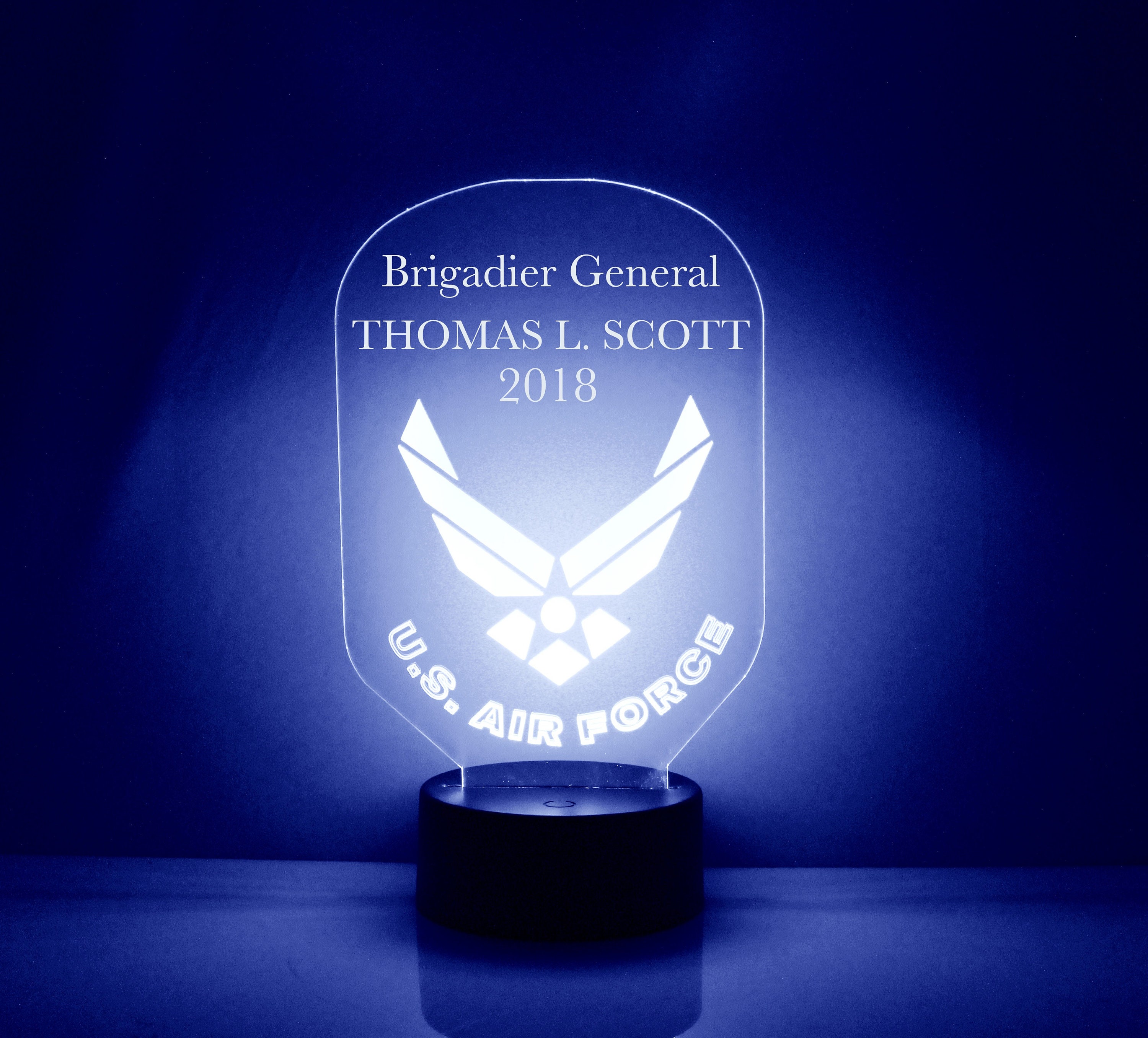 Military Night Light Personalized Free LED Night Lamp With - Etsy