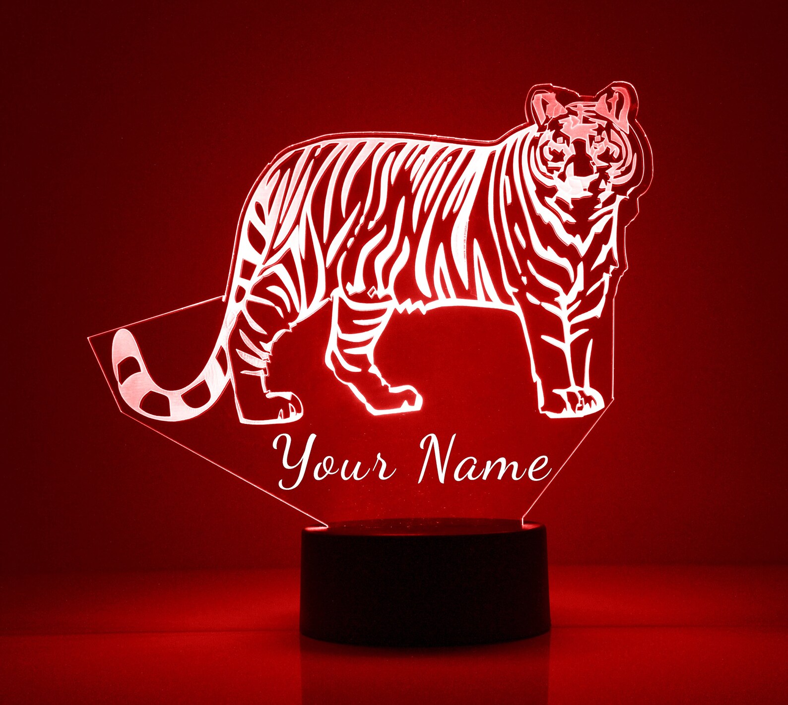 Tiger Night Light Personalized Free LED Night Lamp With | Etsy