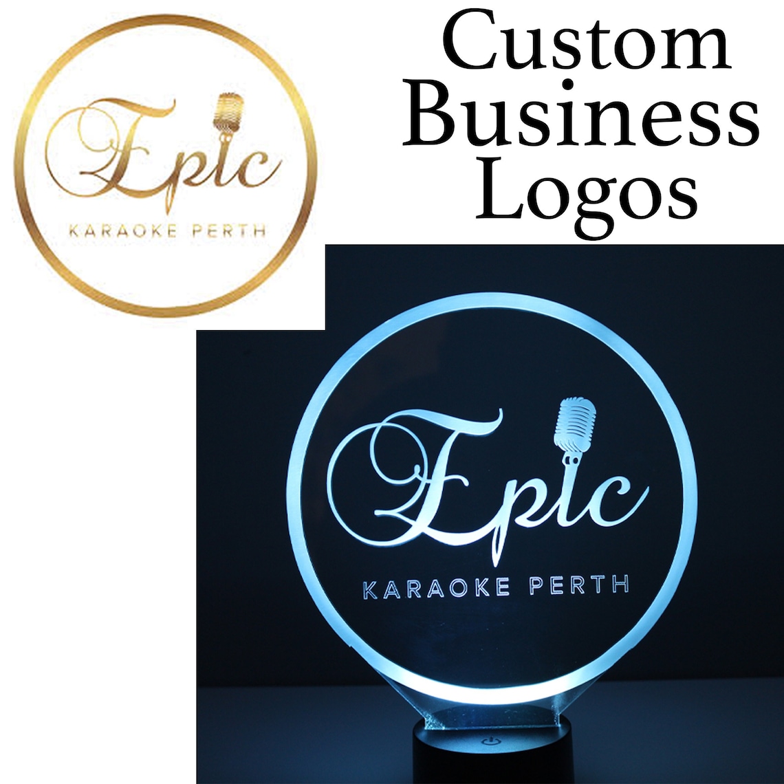 Custom Made LED Light Business Logo custom Design - Etsy