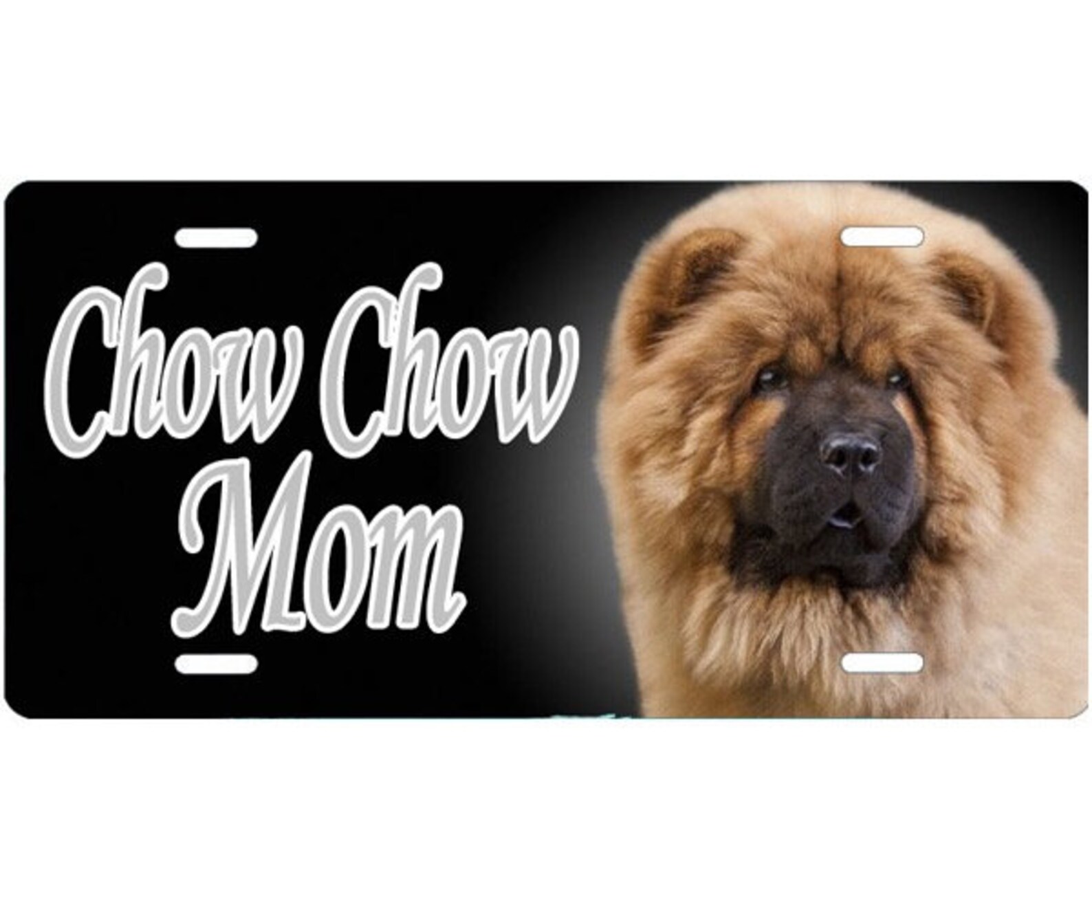 Chow Chow Vanity Dog License Plate Auto Tag Create Your - Etsy