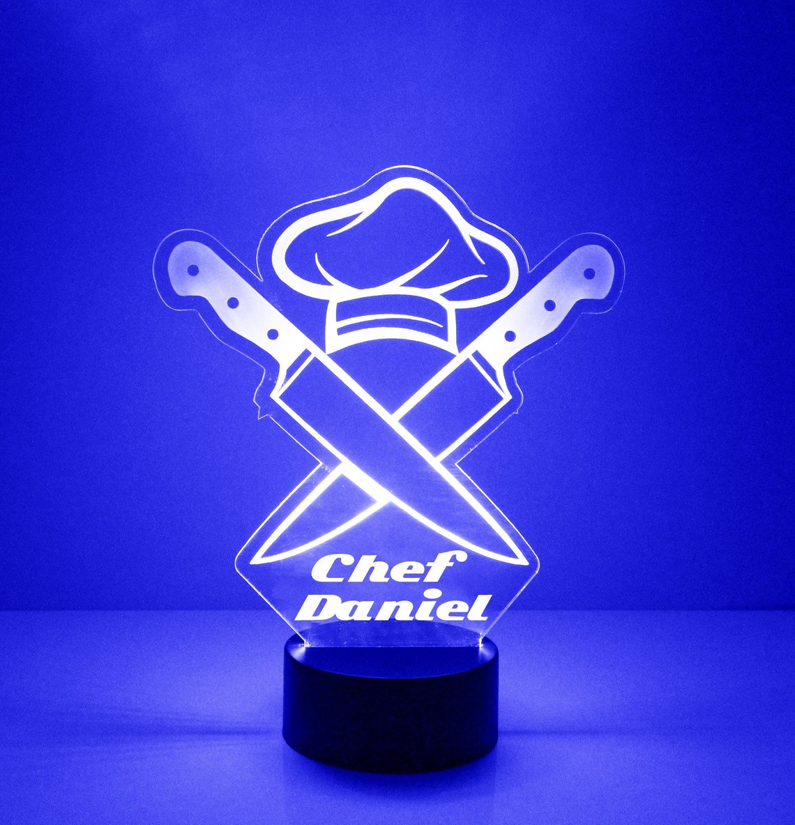 Chef's Light Personalized Free LED Night Lamp With - Etsy